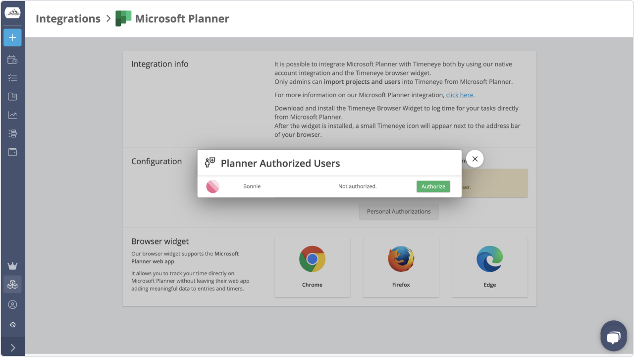 Microsoft Planner integration